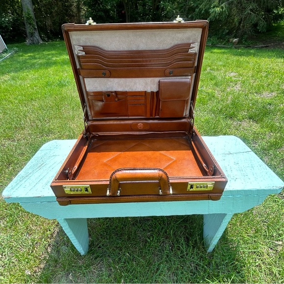 Unknown | Bags | Genuine Top Grain Brown Leather 97s Or 1980s Vintage ...